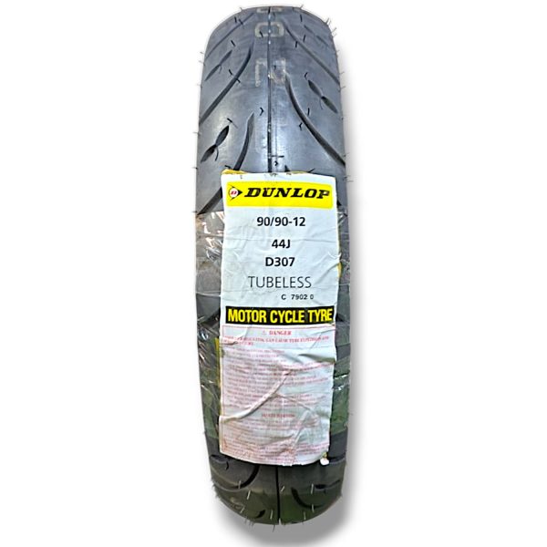 LLANTA DUNLOP D307 90/90-12 TL 44J | BikerSoul