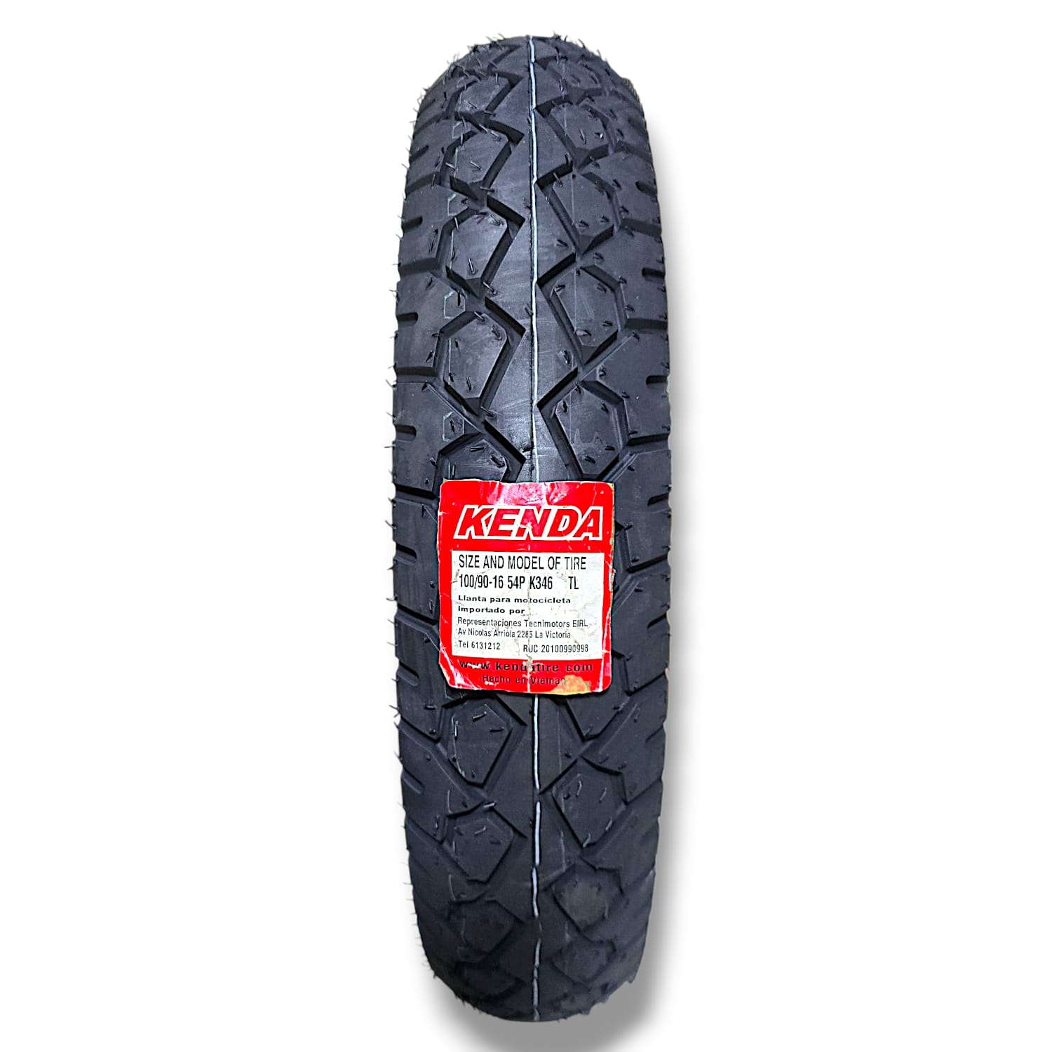 LLANTA KENDA K346 100/90-16-TL-54P | BikerSoul