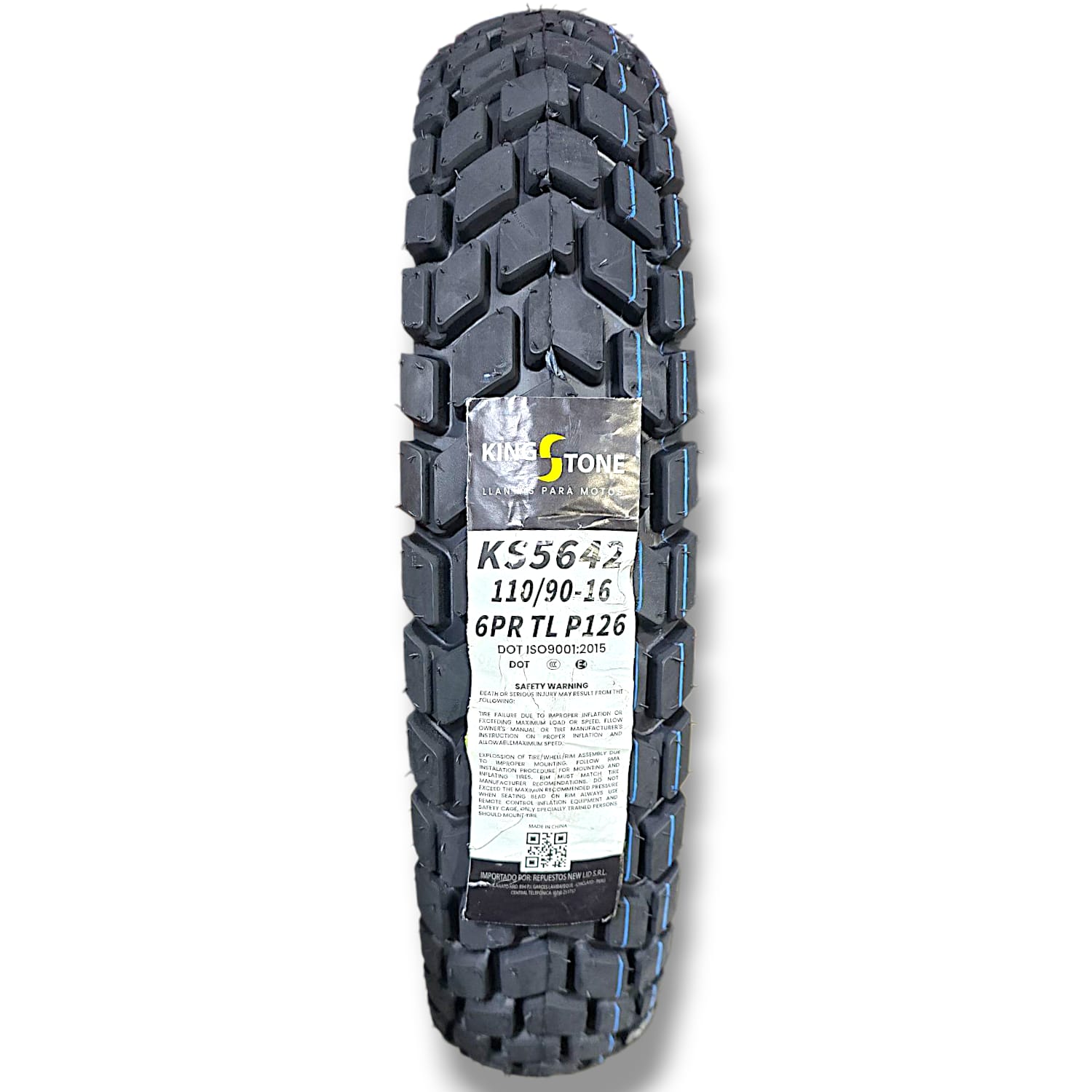 LLANTA KINGSTONE P126 110/90-16-TL-59P | BikerSoul