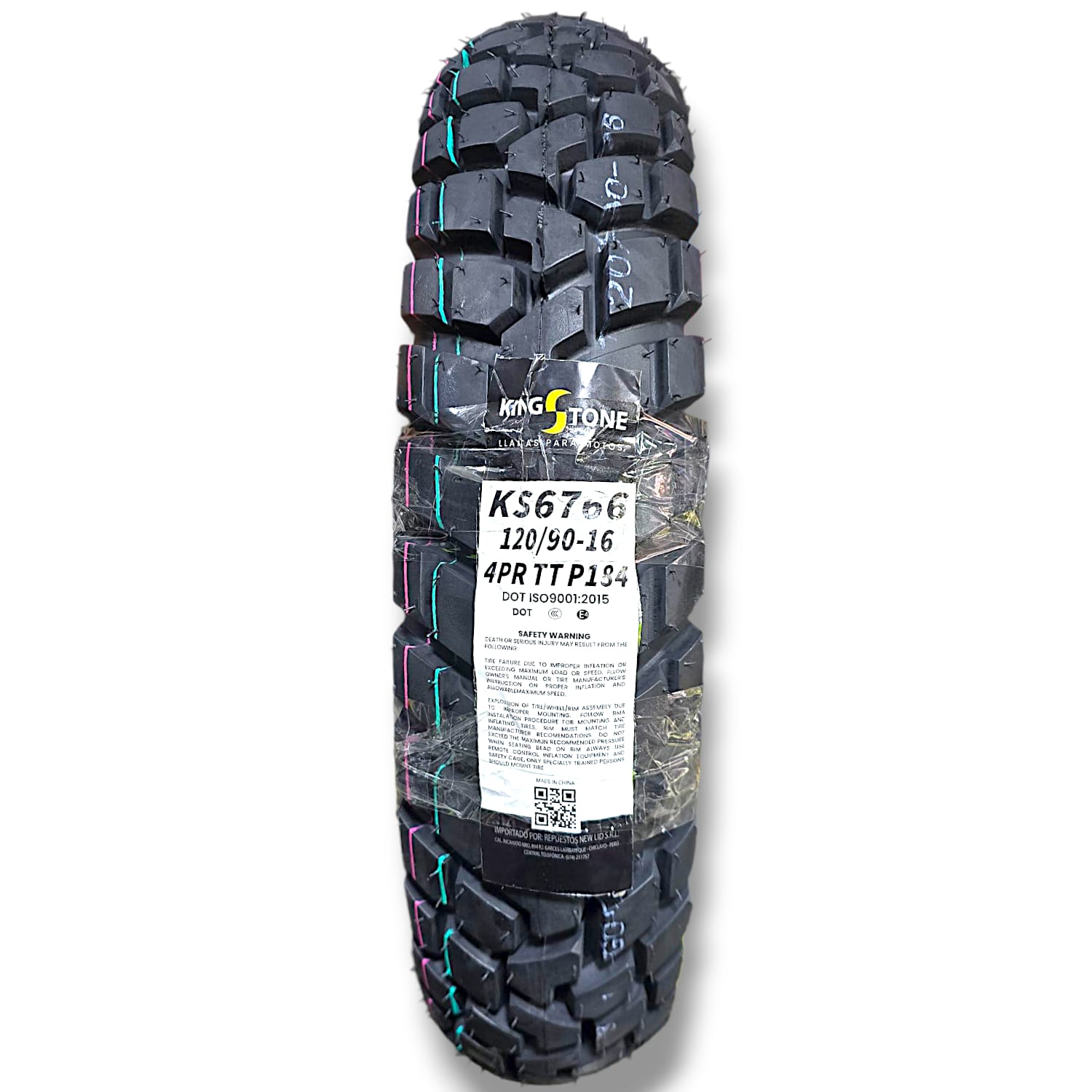 LLANTA KINGSTONE P184 120/90-16-TT-60S | BikerSoul